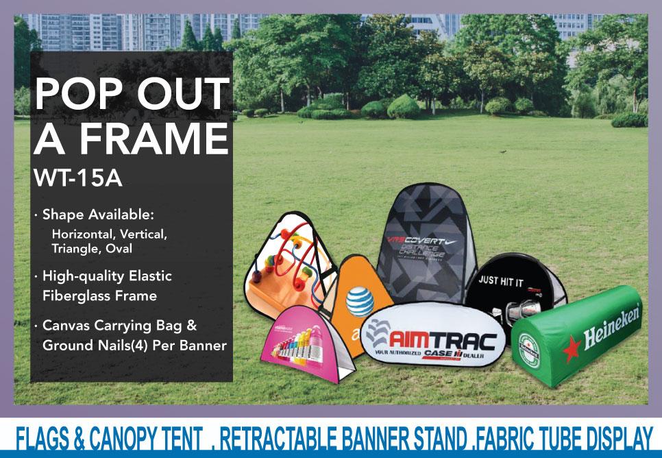 Pop Out Banner A-Frame – Displayfactory